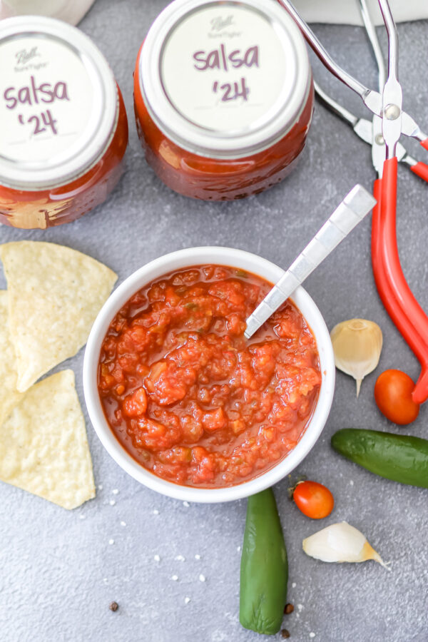 Canned Homemade Salsa - Genuinely Jana