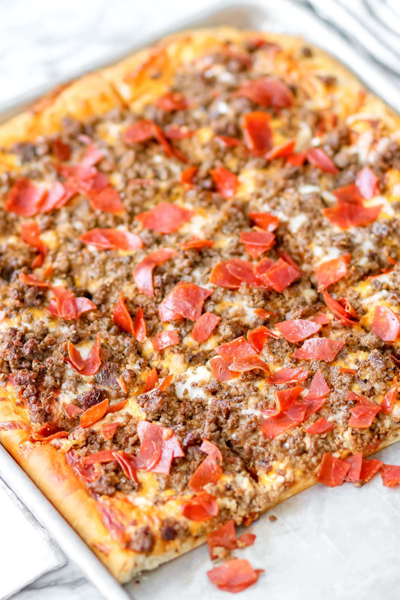 Sheet Pan Pizza - Genuinely Jana