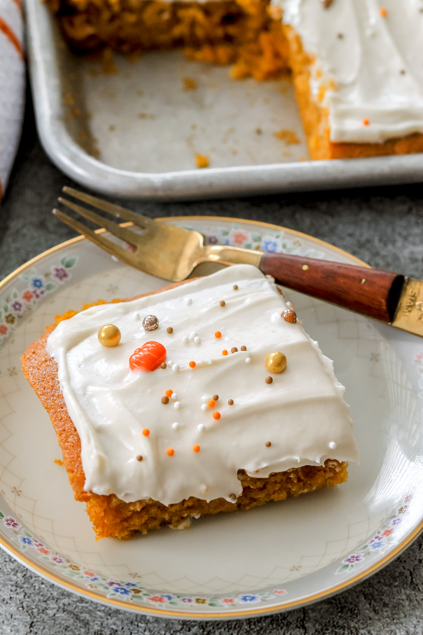 Sheet Pan Pumpkin Bars - Genuinely Jana